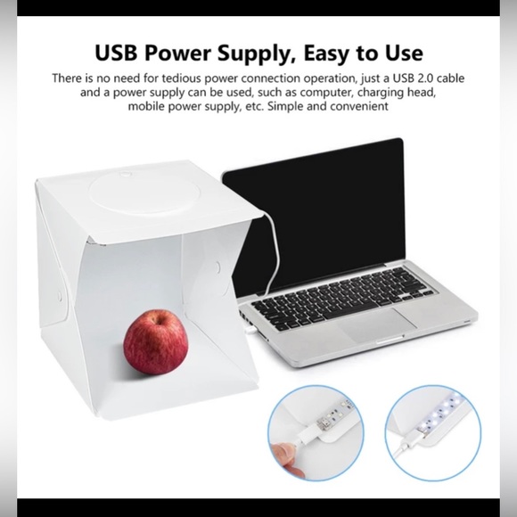 Other | Folding Light Box Softbox Photo Studio Box Dual Led Strip Light ...